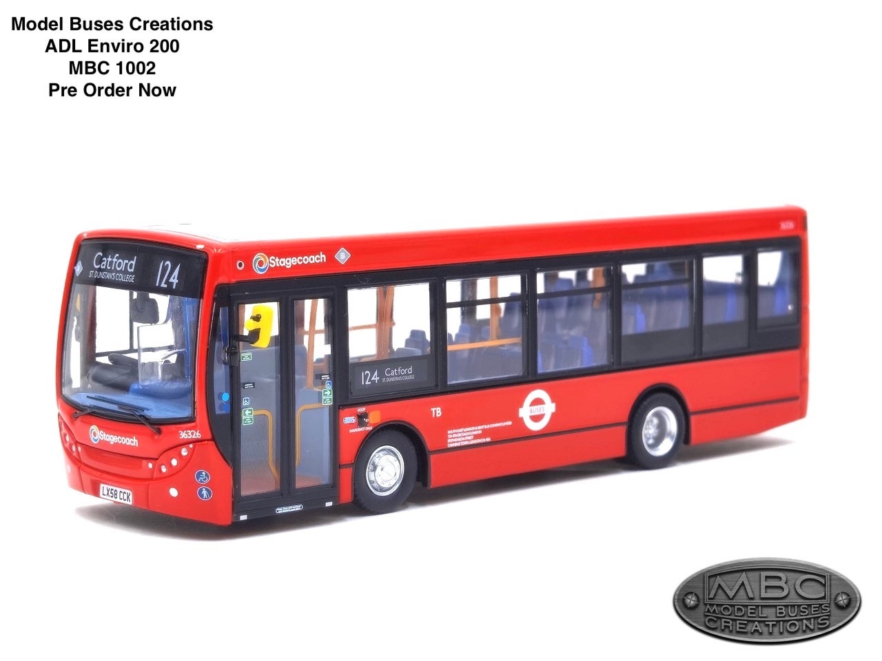 *PRE-ORDER* MBC 1002 / ADL Enviro200 / Stagecoach London / 1:76 Scale ...