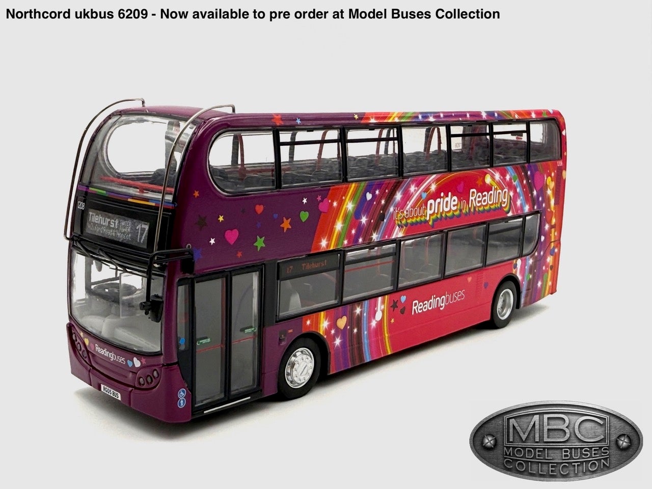 Northcord ukbus 6209 / ADL Enviro400 / Reading Buses Pride / 1:76 Scale ...