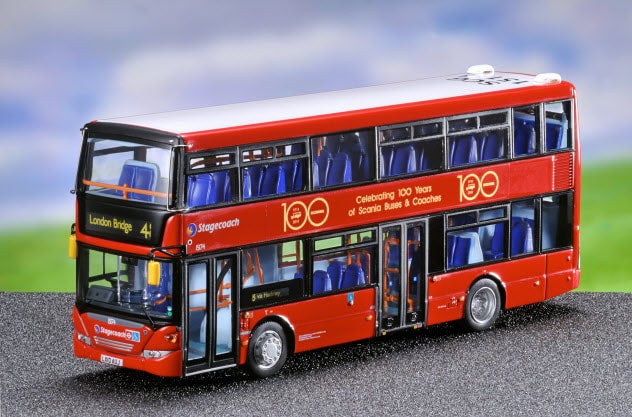 CMNL ukbus 9010 / Scania OmniCity / Stagecoach London / 1:76 Scale ...